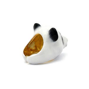 Pete Panda Ring , Panda Ring , Handcrafted Enamel , Panda Lover, Enamel ...