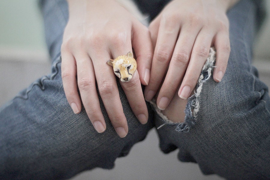 Cheetah Ring - Etsy