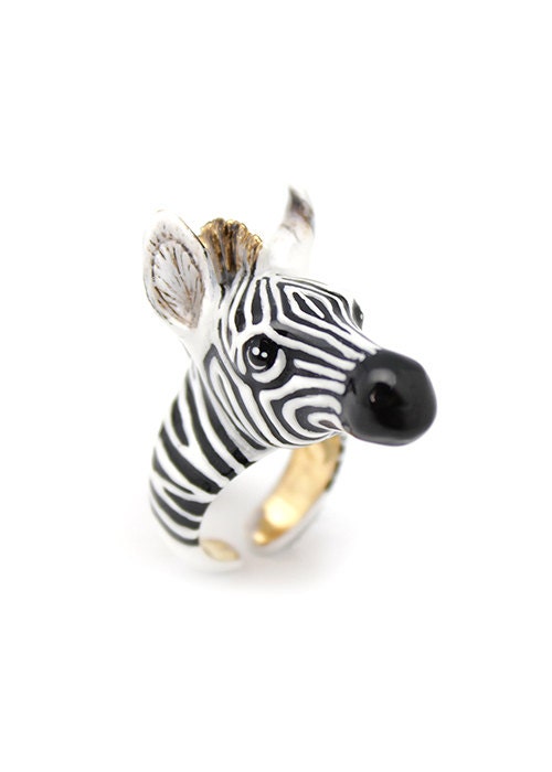 Frank, Zebra Ring. Safarica Collection, Safari , Animal Ring , Gift for ...