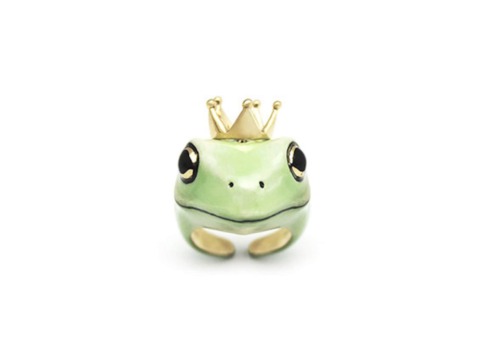 Frog Prince Ring, Frog Ring, Original. - Etsy
