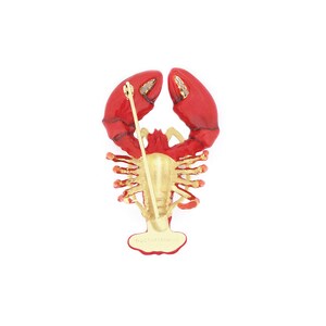 Red Lobster Brooch, Enamel Pin, Ocean Creature, Hand-painted, Lobster ...