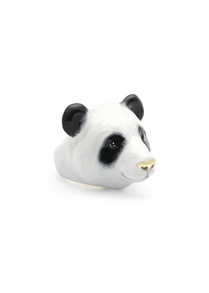 Pete Panda Ring Panda Ring Handcrafted Enamel Panda - Etsy