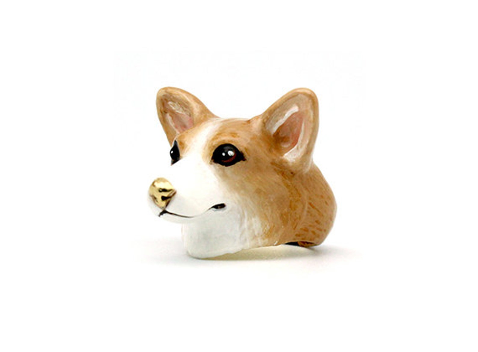 Latte Corgi Dog Ring | Etsy