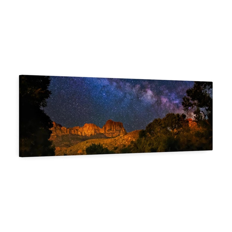 Fine Art Landscape Astrophotography Zion National Park Milky Way - Etsy