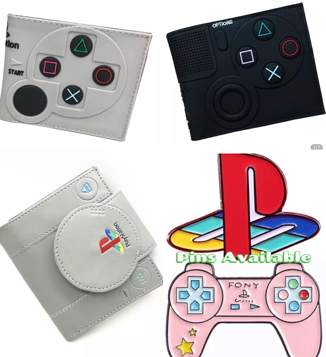 Playstation Wallet Pin Set - Etsy