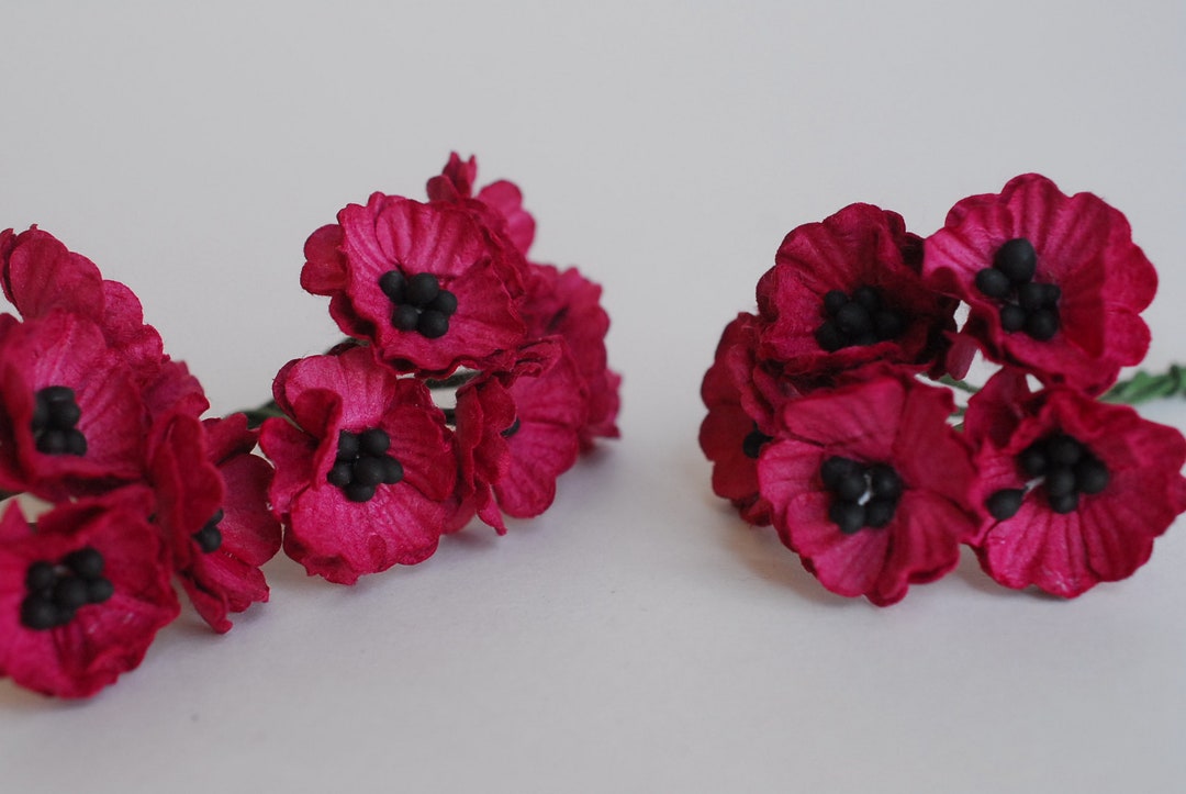Paper Flower, Centerpieces, Paper Poppy Flowers DIY Supplies for ...