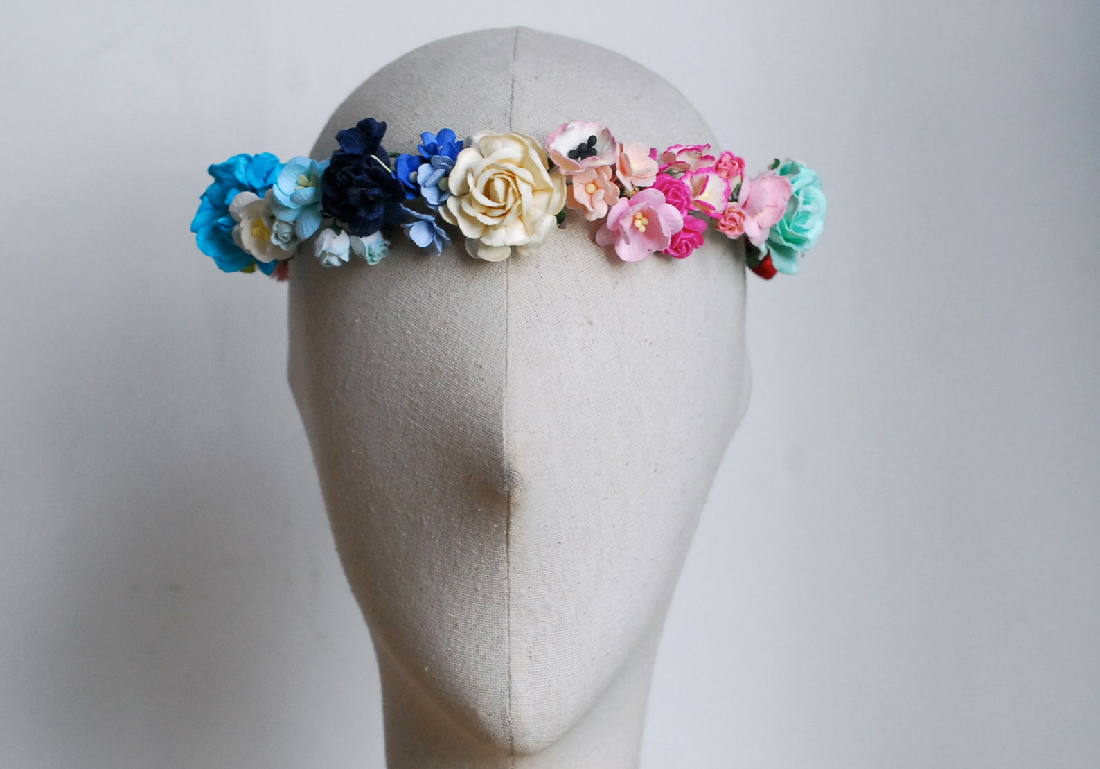 Flower Crown DIY Wedding Crown Simple Flower Crown Diameter - Etsy