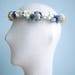 Handmade Paper Flower Crown: Blue, Ivory & White Bridal Tiaras - Etsy