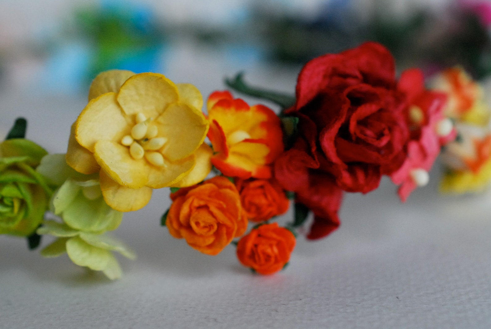 Flower Crown DIY Wedding Crown Simple Flower Crown Diameter - Etsy