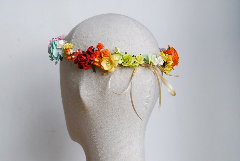 Flower Crown DIY Wedding Crown Simple Flower Crown Diameter - Etsy