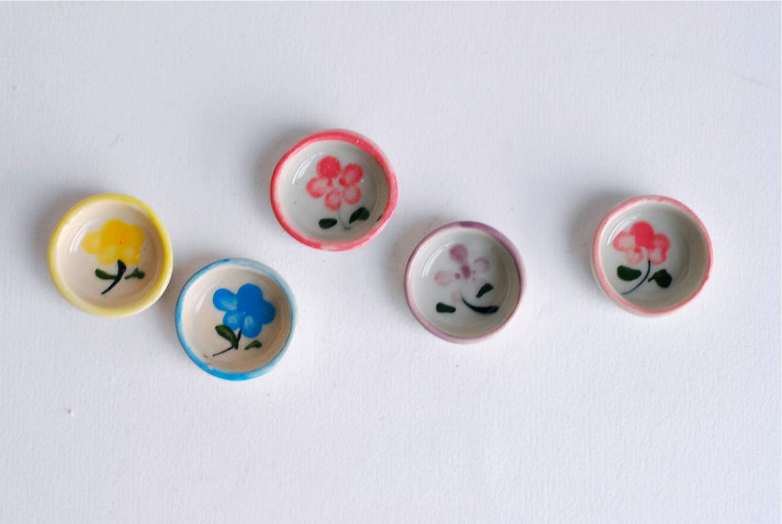 Miniature Ceramics Supplies Micro Mini Ceramics Bowl 5 Pcs. - Etsy