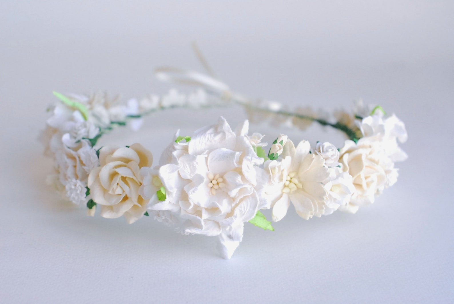 Paper Flower Crown Wedding Handmade Tiara flower Crown - Etsy
