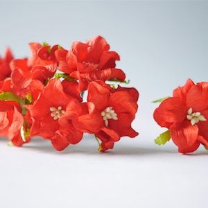 Paper Flower, 25 Pieces Twist Flower, Size5-7 Cm., Red Color. - Etsy