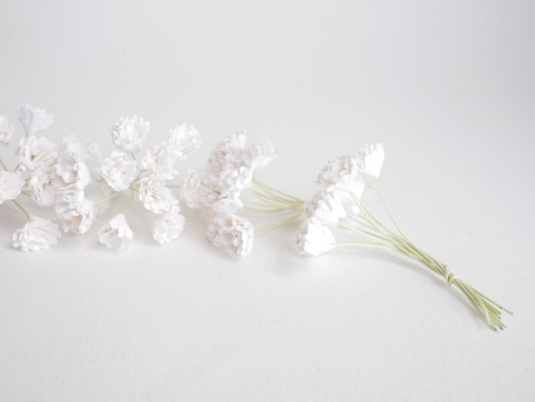 Handmade Mulberry Paper Baby Breath Flowers: DIY Wedding Decor (100 ...