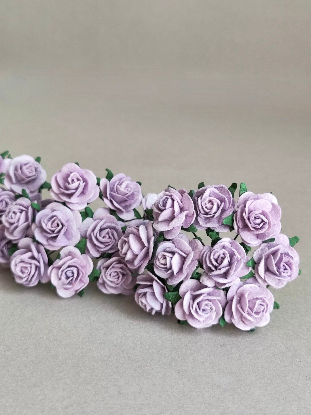 50 Pale Purple Paper Roses: Handmade DIY Craft Supplies - Etsy