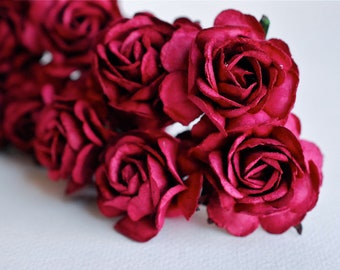 Itty Bitty Paper Roses Tiny Red Roses Baby Red Roses Tiny - Etsy