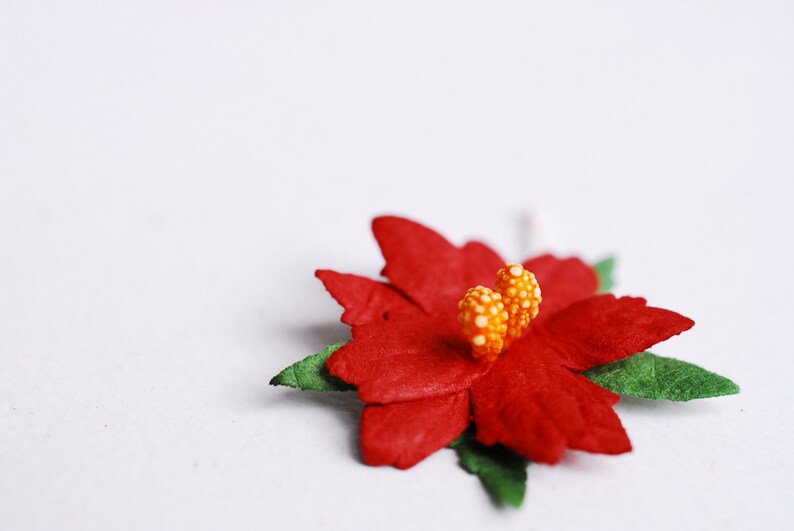 Paper Flower 50 Mini X Mas Flower Red Color. - Etsy