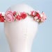 Paper Flower Crown Headband Wedding Pink Soft Pink Pink - Etsy