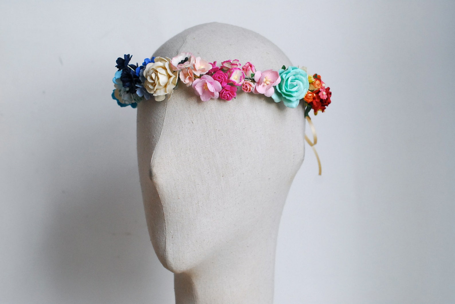 Flower Crown DIY Wedding Crown Simple Flower Crown Diameter - Etsy