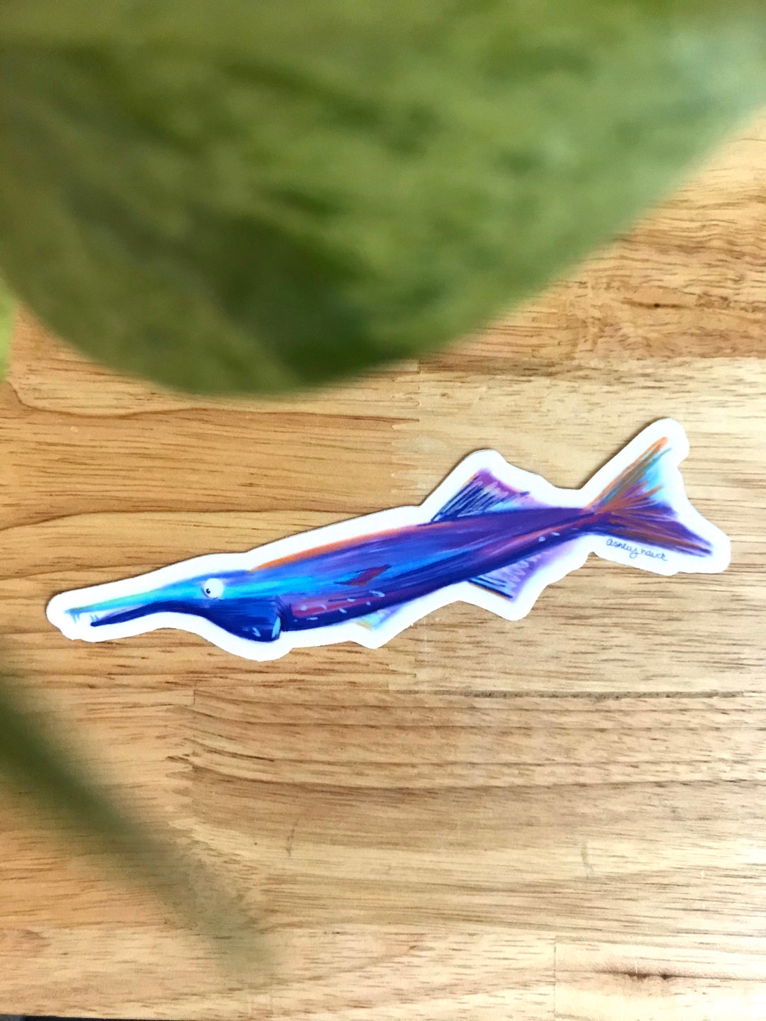 Deep Sea Fish Sticker – Colorful Digital Illustration for Ocean Lovers ...