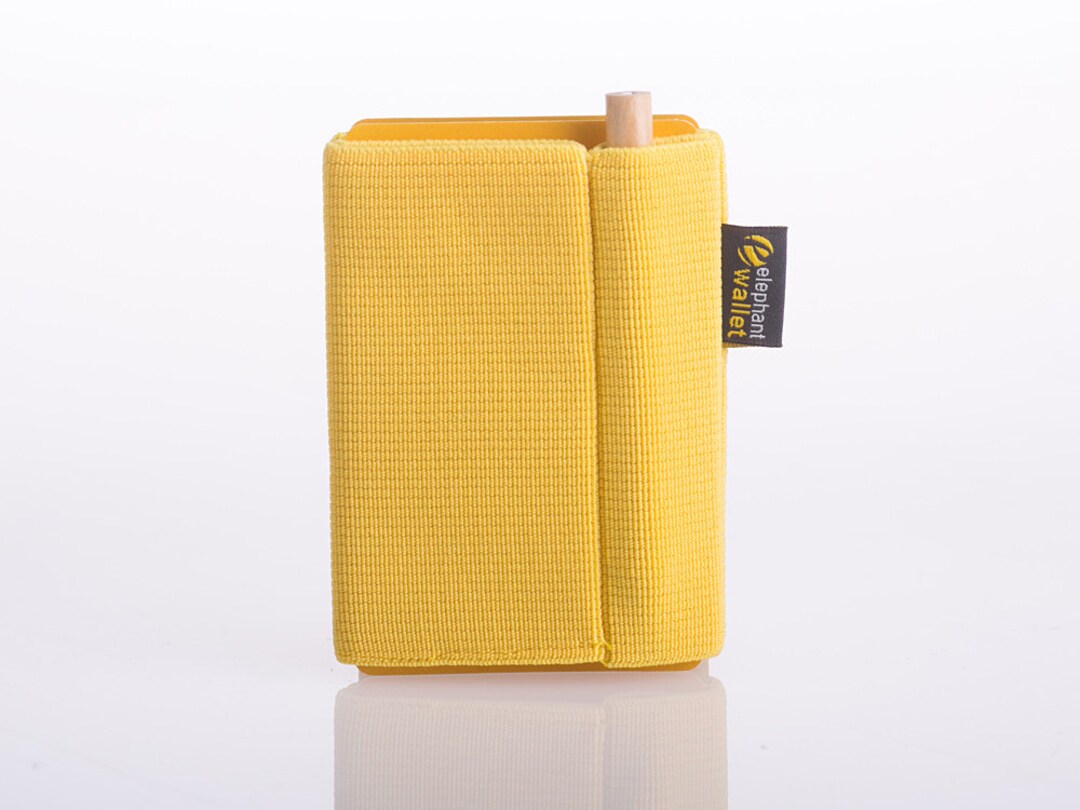 Handmade Women's Wallet, Yellow Wallet, Credit Card Holder, Elastic ...