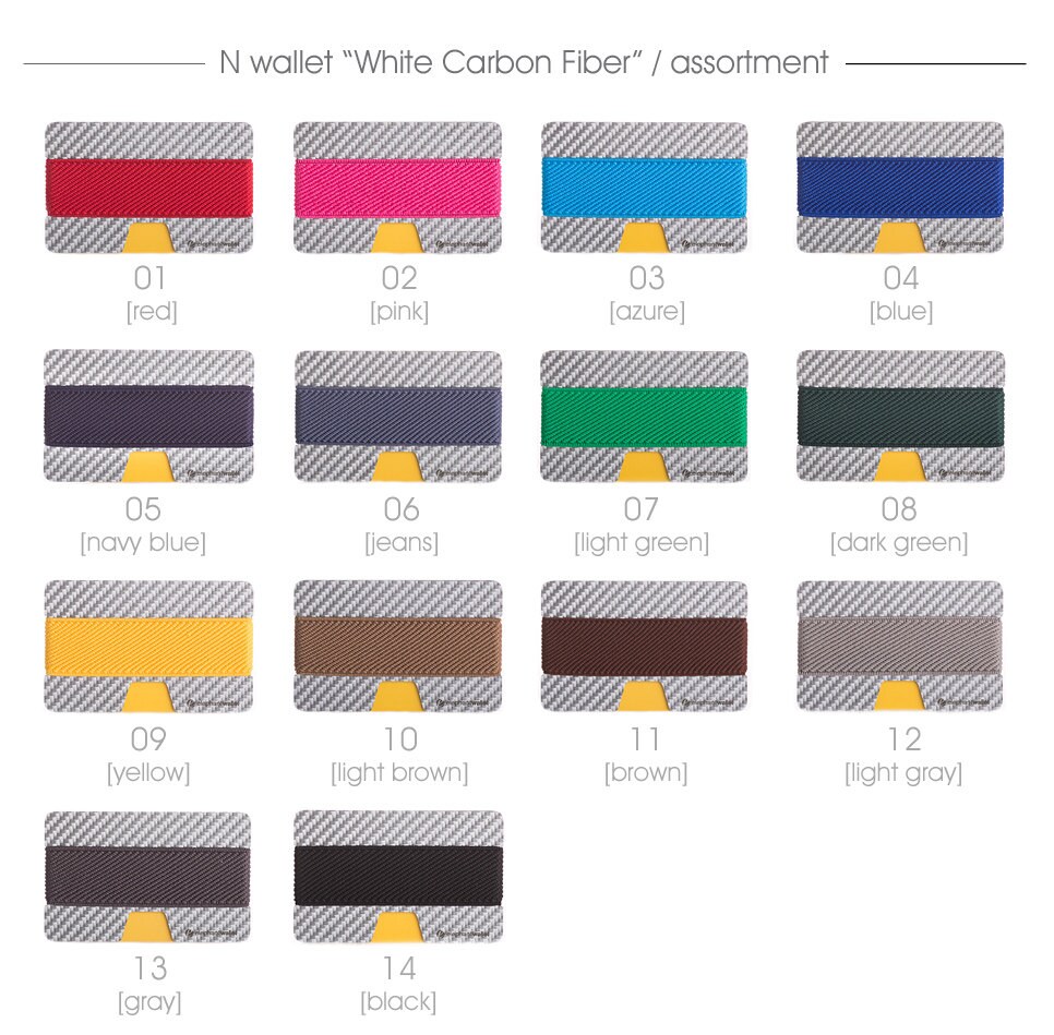 White carbon wallet credit card holder carbon fiber wallet | Etsy