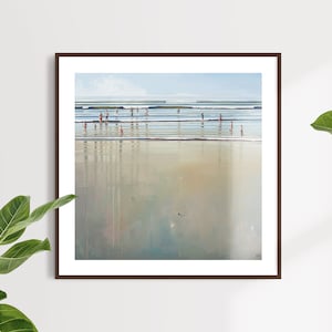 Isle of Wight Coastal Beach Art Print of Original Oil Painting "a Day ...