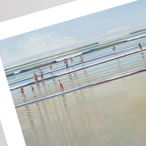 Isle of Wight Coastal Beach Art Print of Original Oil Painting "a Day ...