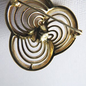 TRIFARI Alfred Philippe Triple Section Brooch Encrusted With Clear ...