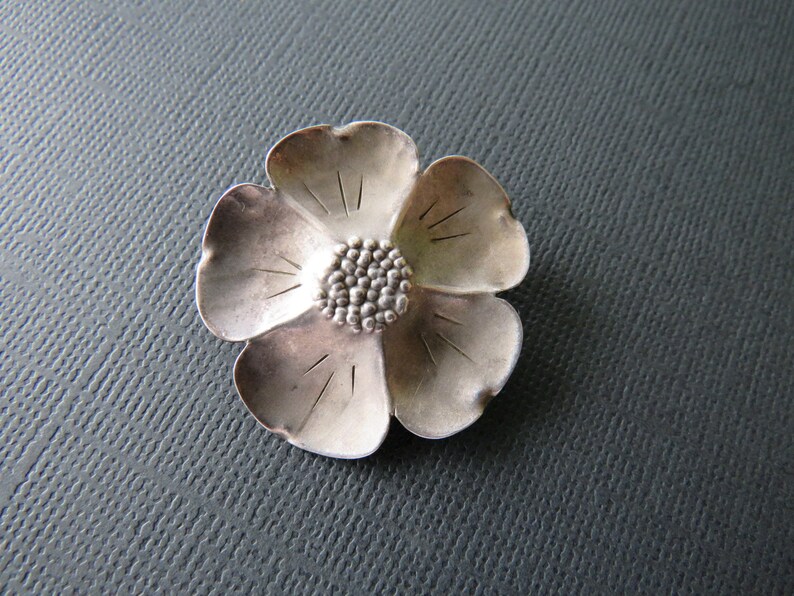 STUART NYE Small Sterling Silver Cherokee Rose Brooch - Etsy