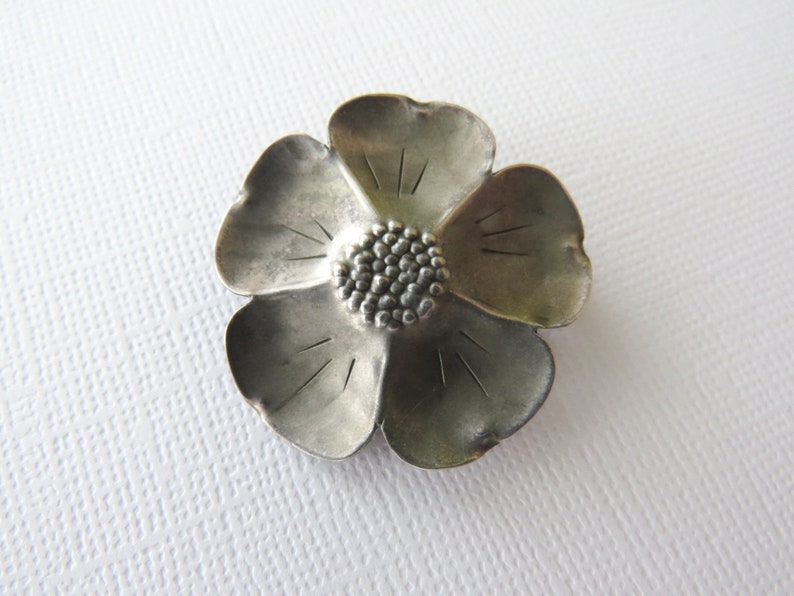 STUART NYE Small Sterling Silver Cherokee Rose Brooch - Etsy