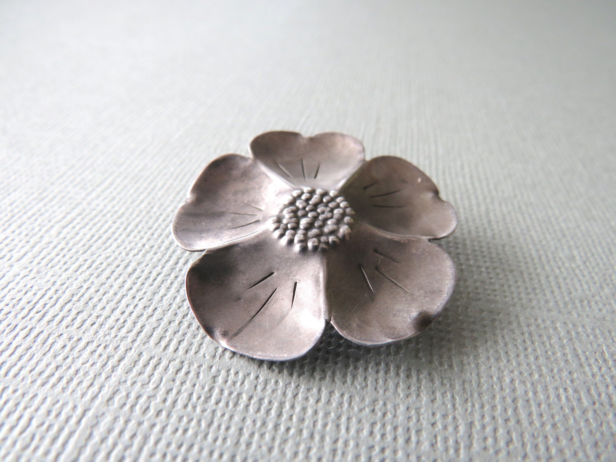 STUART NYE Small Sterling Silver Cherokee Rose Brooch - Etsy