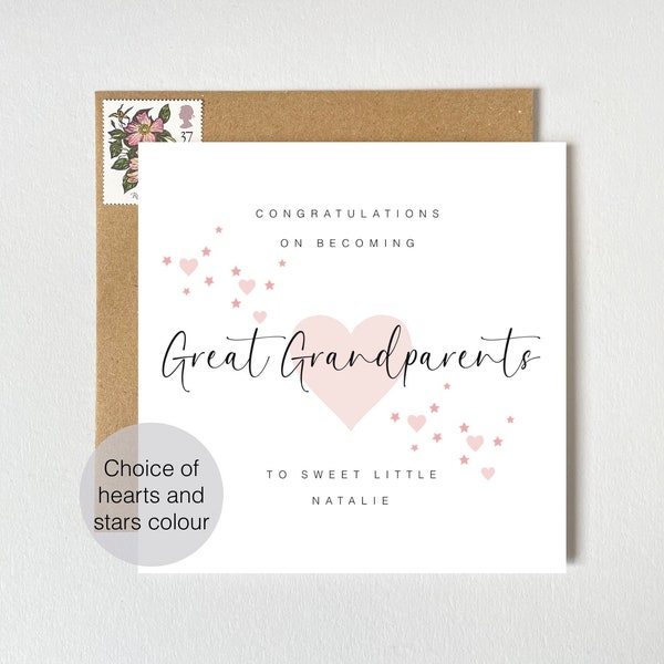 New Great Grandparent Congratulations - Etsy