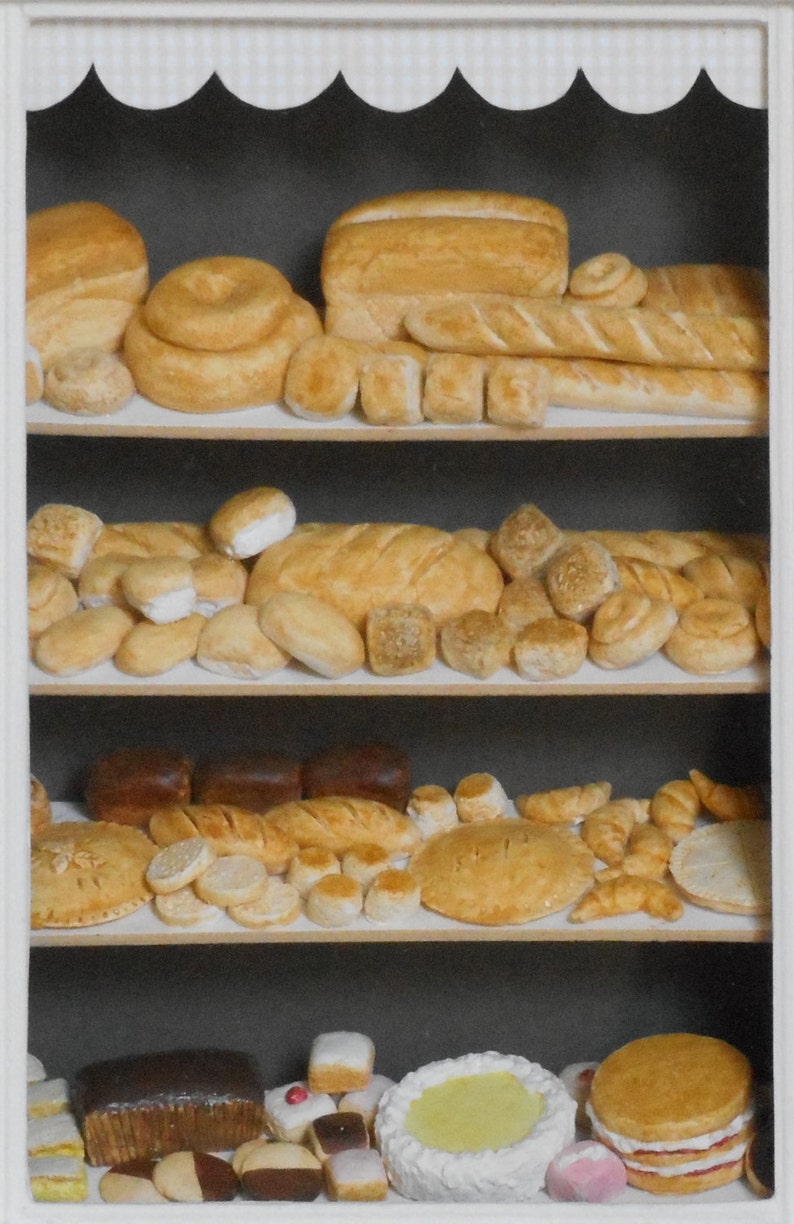BISCUITS AND BUNS - Miniature Baker's Shop Window in 1/12th Scale - Etsy