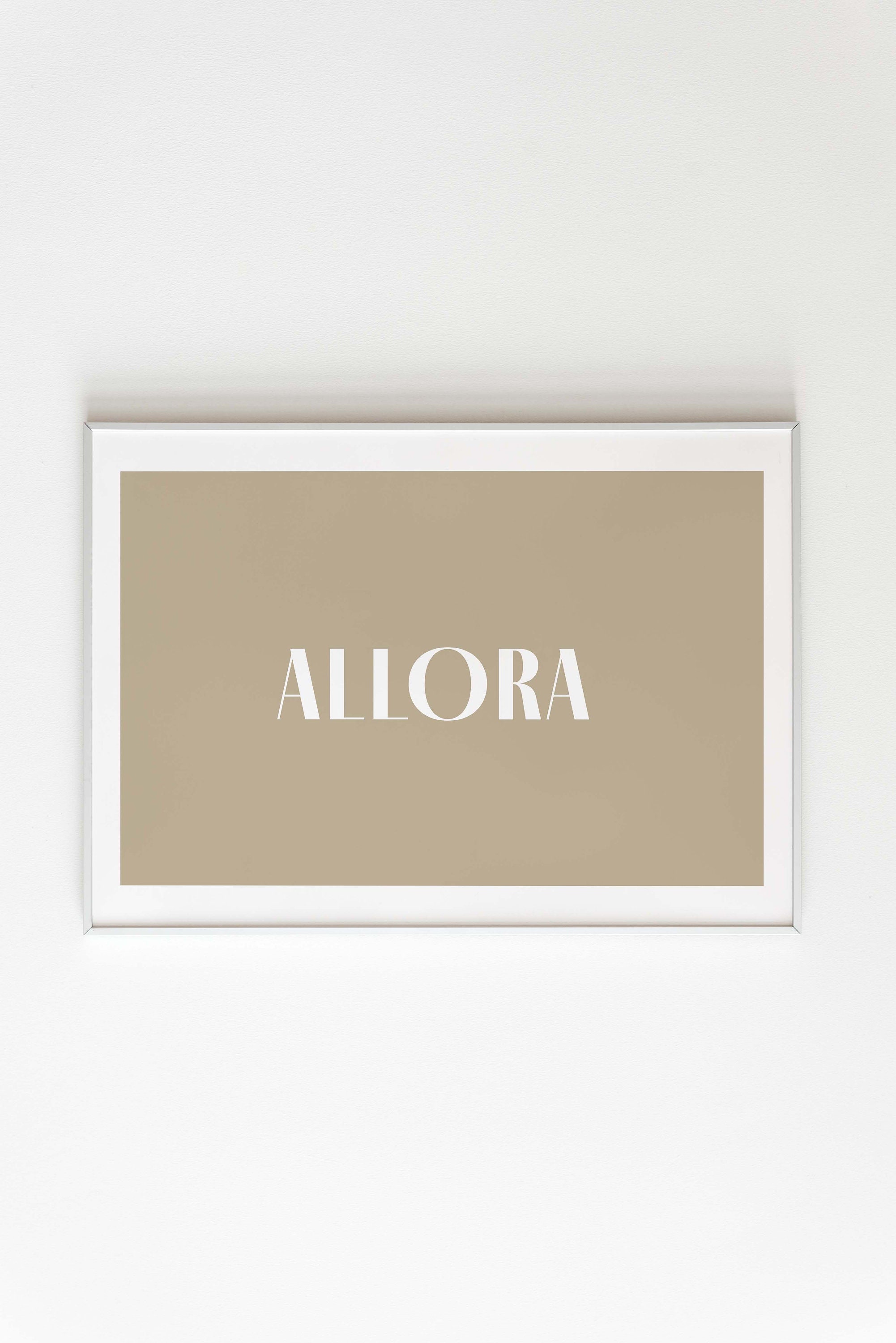 ALLORA Italian Saying Poster - Digital Download 24x36 - Neutral Wall ...