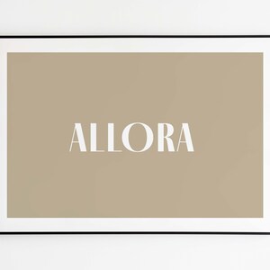 ALLORA Italian Saying Poster - Digital Download 24x36 - Neutral Wall ...