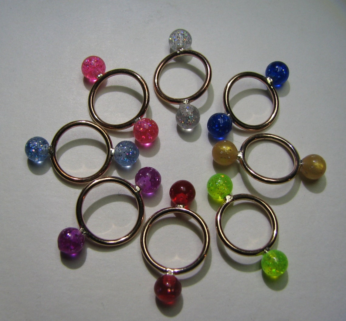 Fake Adjustable Barbell Pair of Handmade Non-pierced Nipple | Etsy