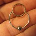 Fake Ring W/ Stainless-steel Ball Pair of Handmade - Etsy
