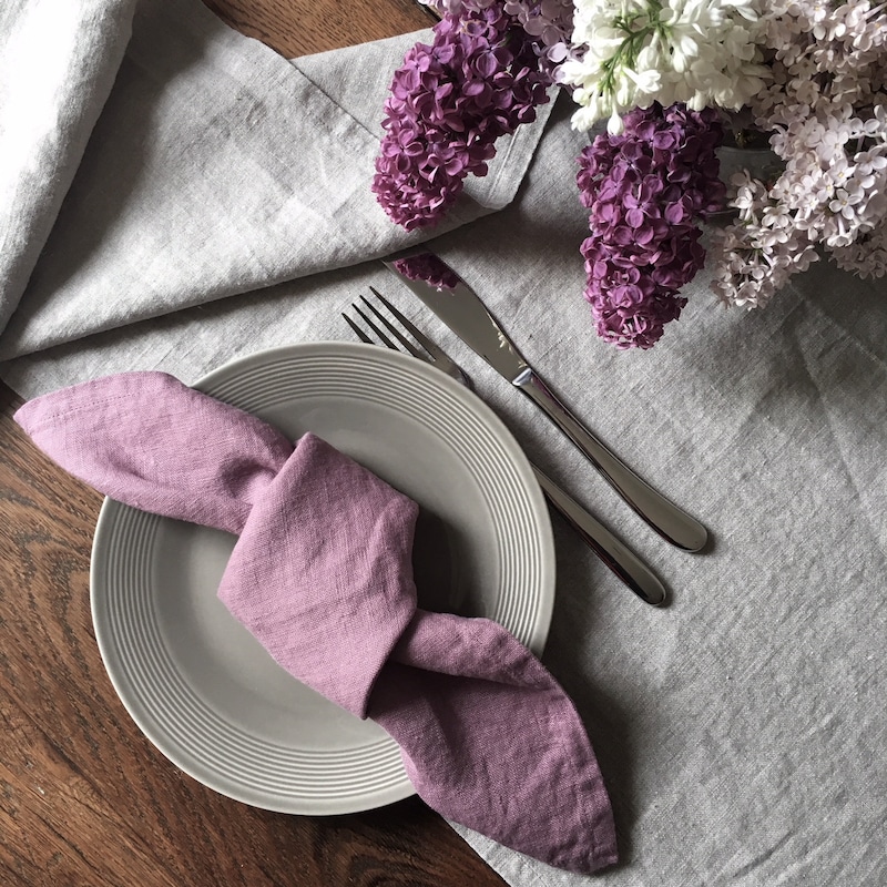 Lilac Napkins - Etsy