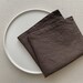 Brown Linen Napkins Set of 4, Washed Daily Table Serving Napkins ...