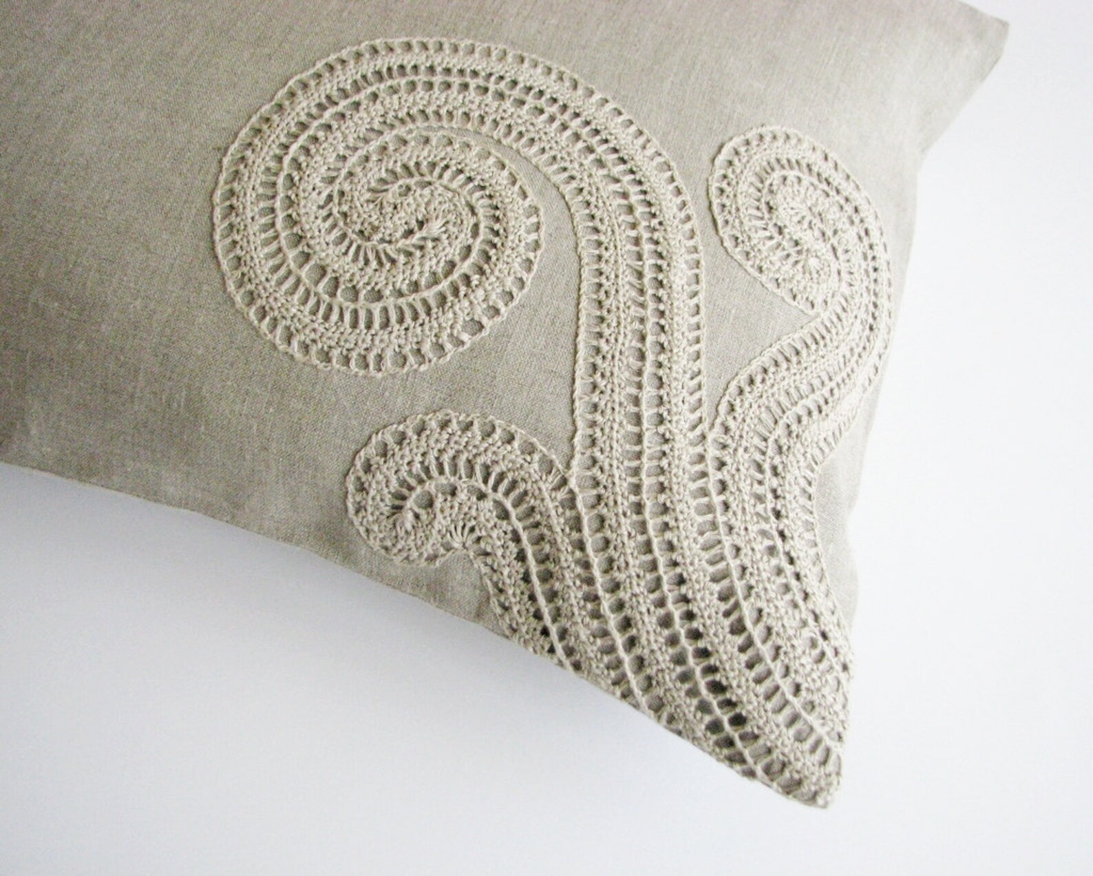 Lumbar Pillow Cover Handmade Linen rustic Pillow Cushion - Etsy