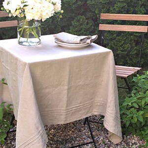Dining/ Kitchen Table Serving- Vintage Looks -washed Linen Tablecloth ...