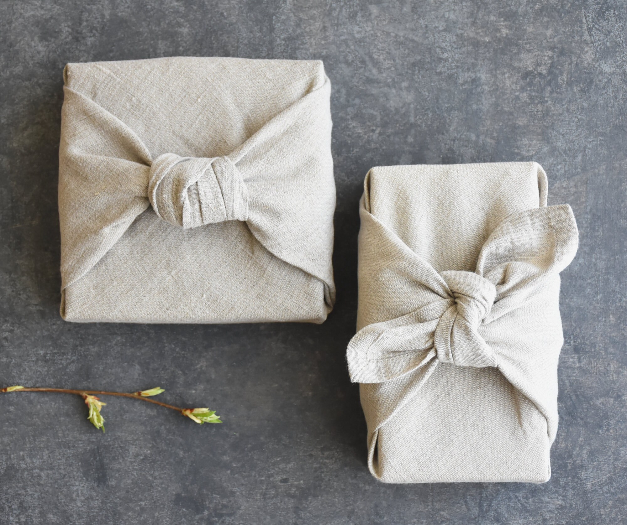 Linen Wrapping Cloth Zero Waste Table Napkins Set Handmade | Etsy