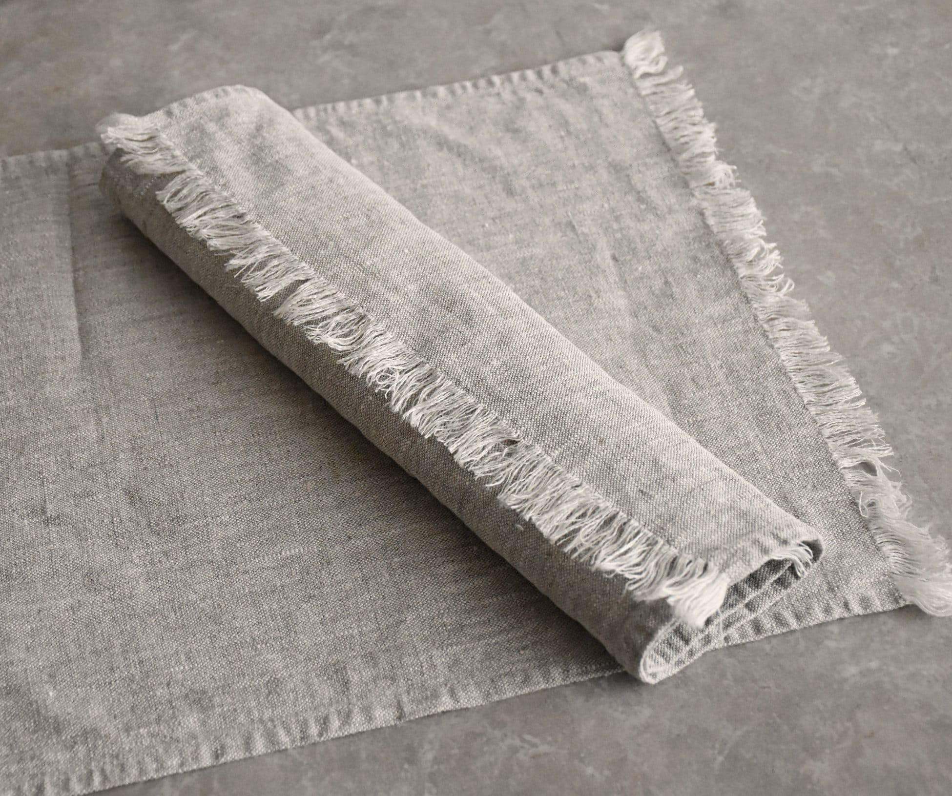 Linen Placemats- Washed Linen Placemats- Rough Linen- Rustic Placemats ...