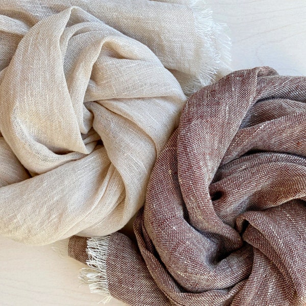 Beige Scarf - Etsy