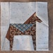 Horse paper pieced quilt pattern in PDF | Etsy