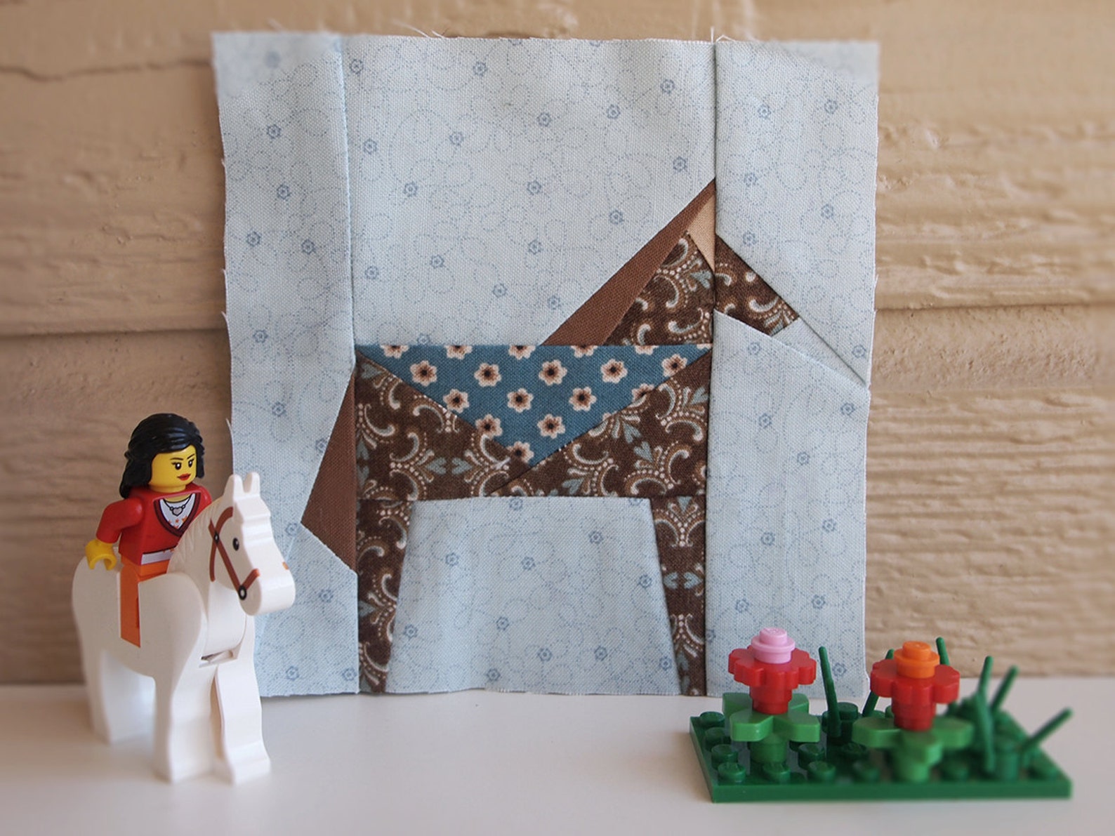 Horse Paper Pieced Quilt Pattern in PDF | Etsy