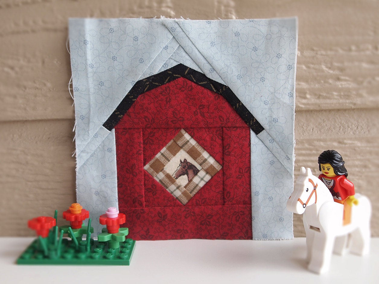 Barn Paper Pieced Quilt Pattern in PDF | Etsy