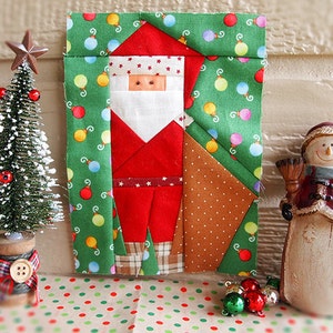 Santa Claus Paper Pieced Quilt Pattern in PDF - Etsy