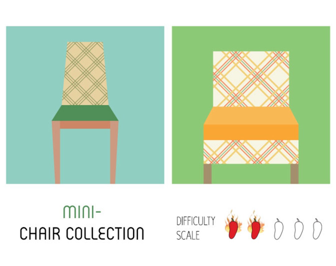 Mini-chair Collection Paper Pieced Quilt Pattern in PDF - Etsy